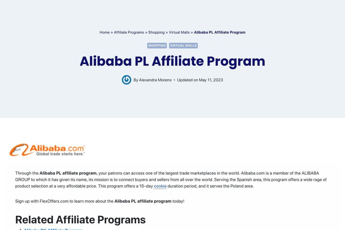 Alibaba Affiliate Program: Everything You Need to Know (2025) Alibaba Affiliate Program: Everything You Need to Know (2025)