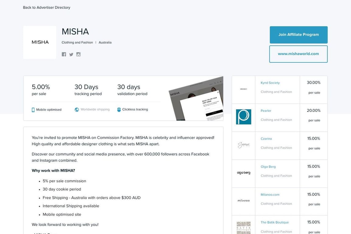 MISHA Affiliate Program: Everything You Need to Know (2025)