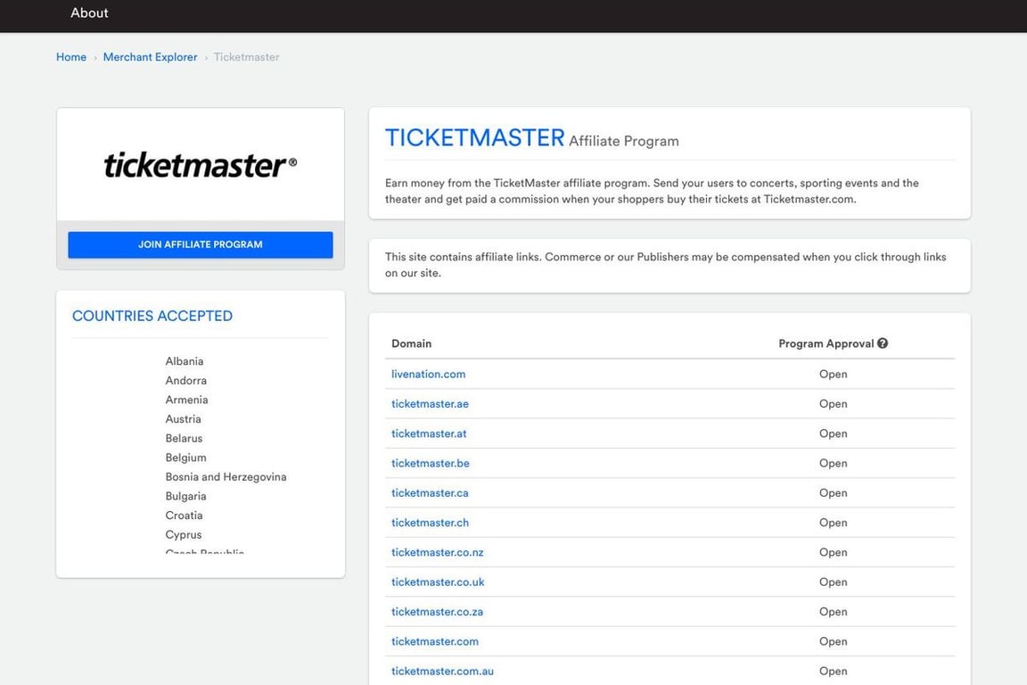 Ticketmaster Affiliate Program: Everything You Need to Know (2025)