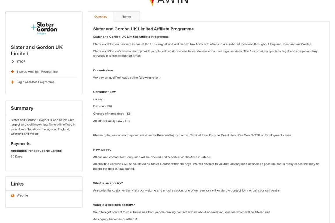 Slater and Gordon UK Limited Affiliate Program: Everything You Need to ...