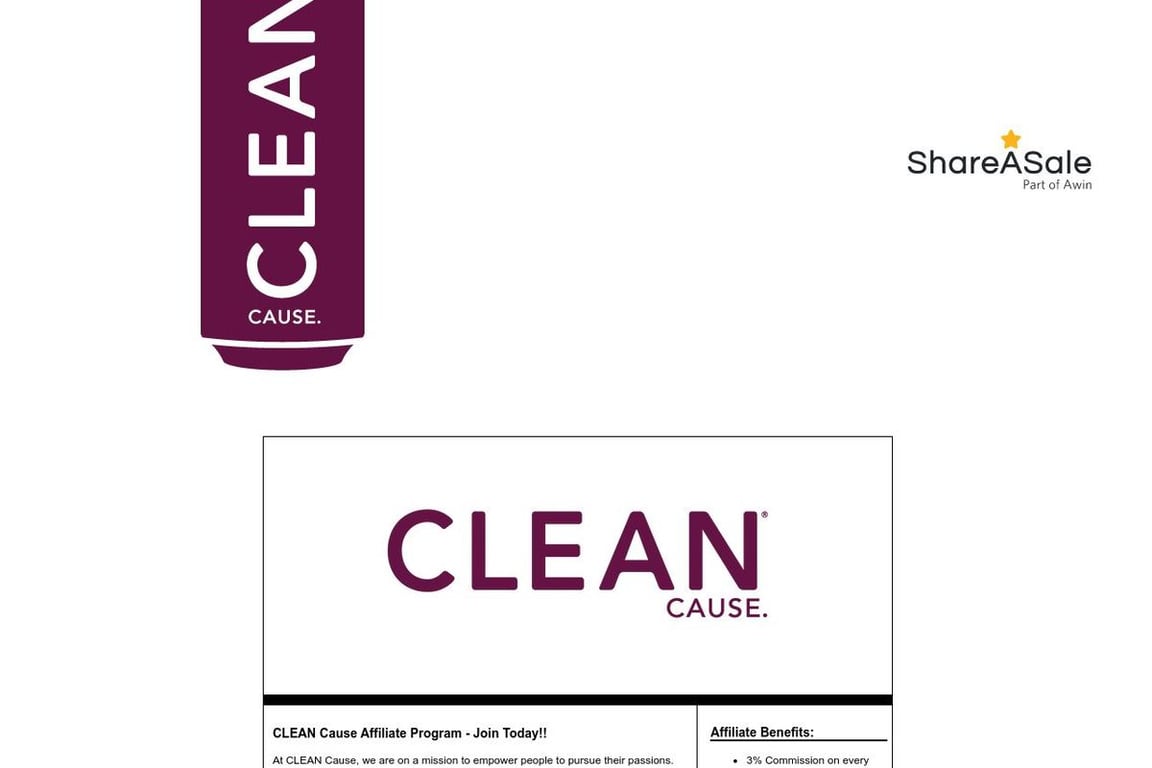CLEAN Cause Affiliate Program: Everything You Need to Know (2025)