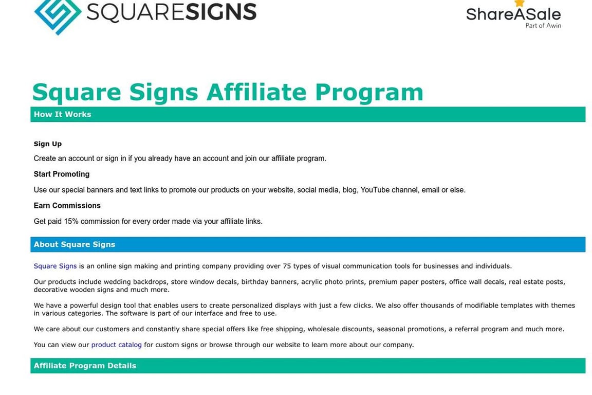 Square Signs Affiliate Program: Everything You Need to Know (2024)