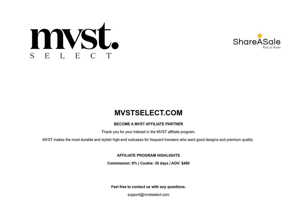 MVST Select Affiliate Program: Everything You Need to Know (2025)