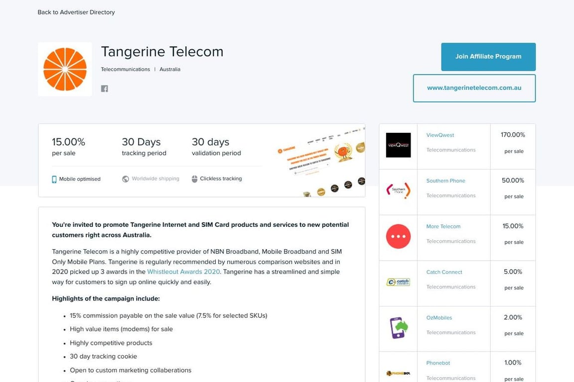Tangerine Telecom Affiliate Program: Everything You Need to Know (2025)