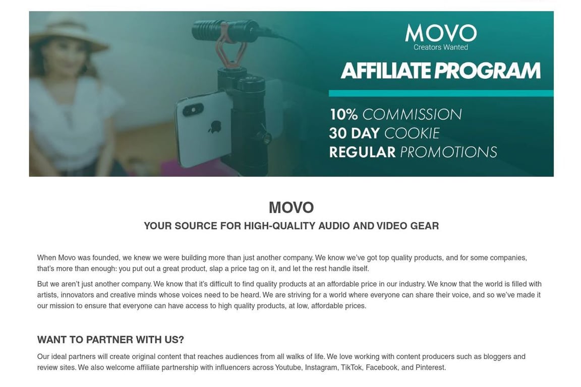 Movo Photo Affiliate Program: Everything You Need to Know (2025)