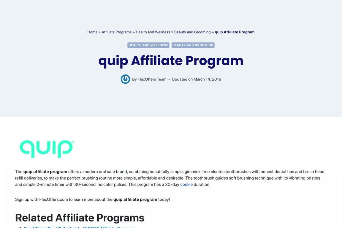 quip Affiliate Program: Everything You Need to Know (2025)