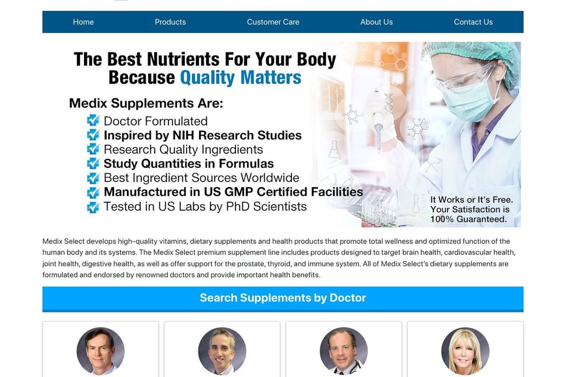 Medix Select Nutritional Supplements Affiliate Program: Everything You ...
