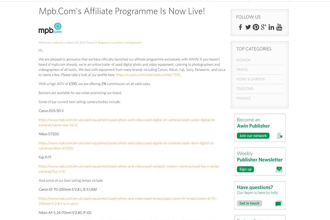 MPB UK Affiliate Program: Everything You Need to Know (2025)