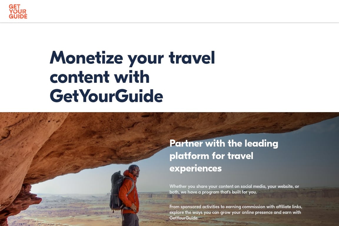 Get Your Guide Affiliate Program: Commission & Program Details (2025)