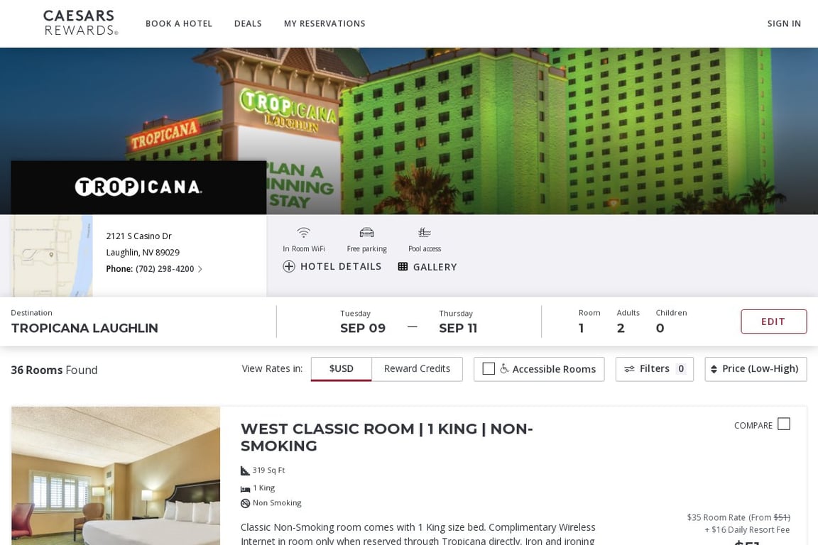 Tropicana Laughlin Affiliate Program: Commission & Program Details (2026)