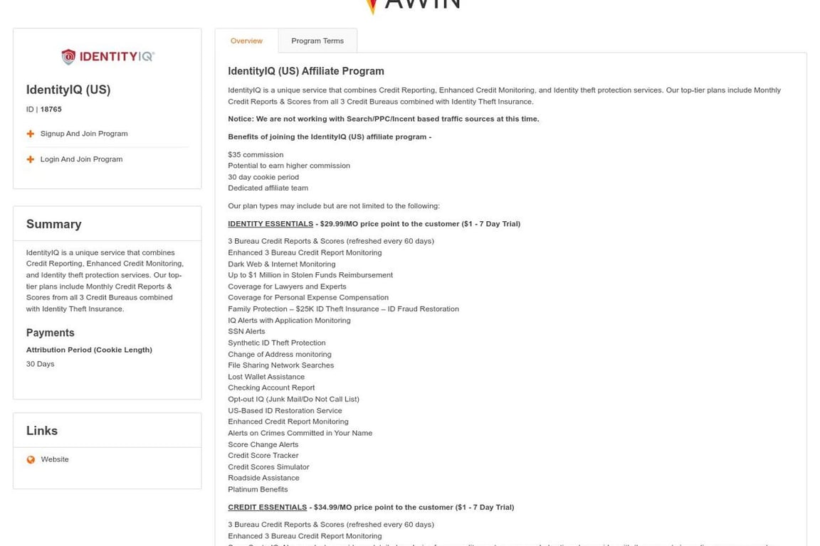 IdentityIQ Affiliate Program: Everything You Need to Know (2025)