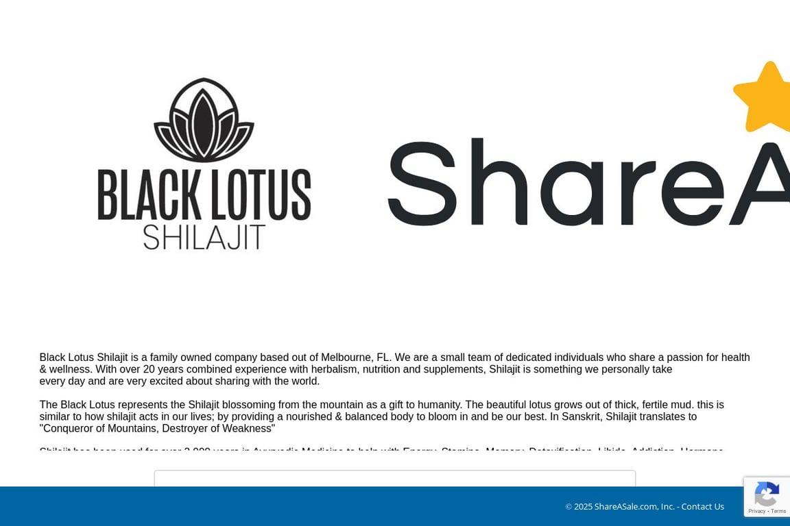 black lotus shilajit Affiliate Program: Commission & Program Details (2026)