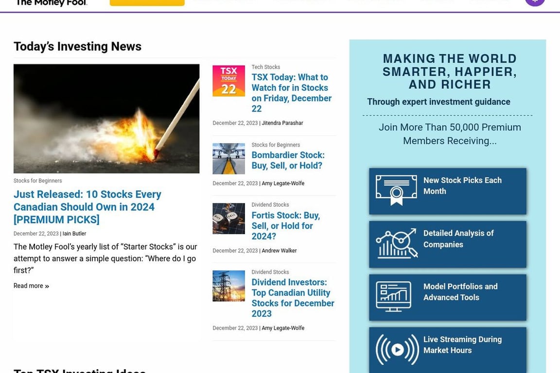 Motley Fool Canada (CA) Affiliate Program: Everything You Need to Know ...