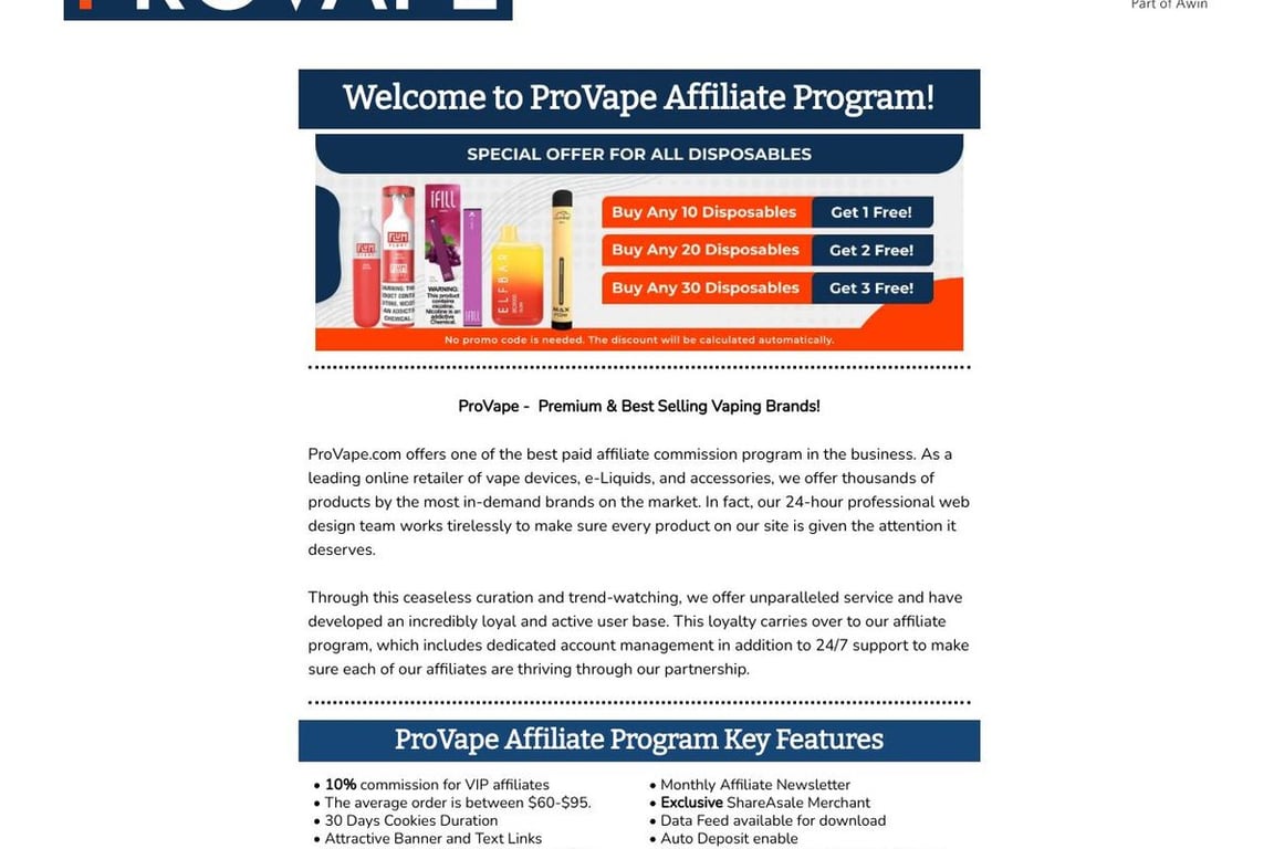 ProVape Affiliate Program: Everything You Need to Know (2025)