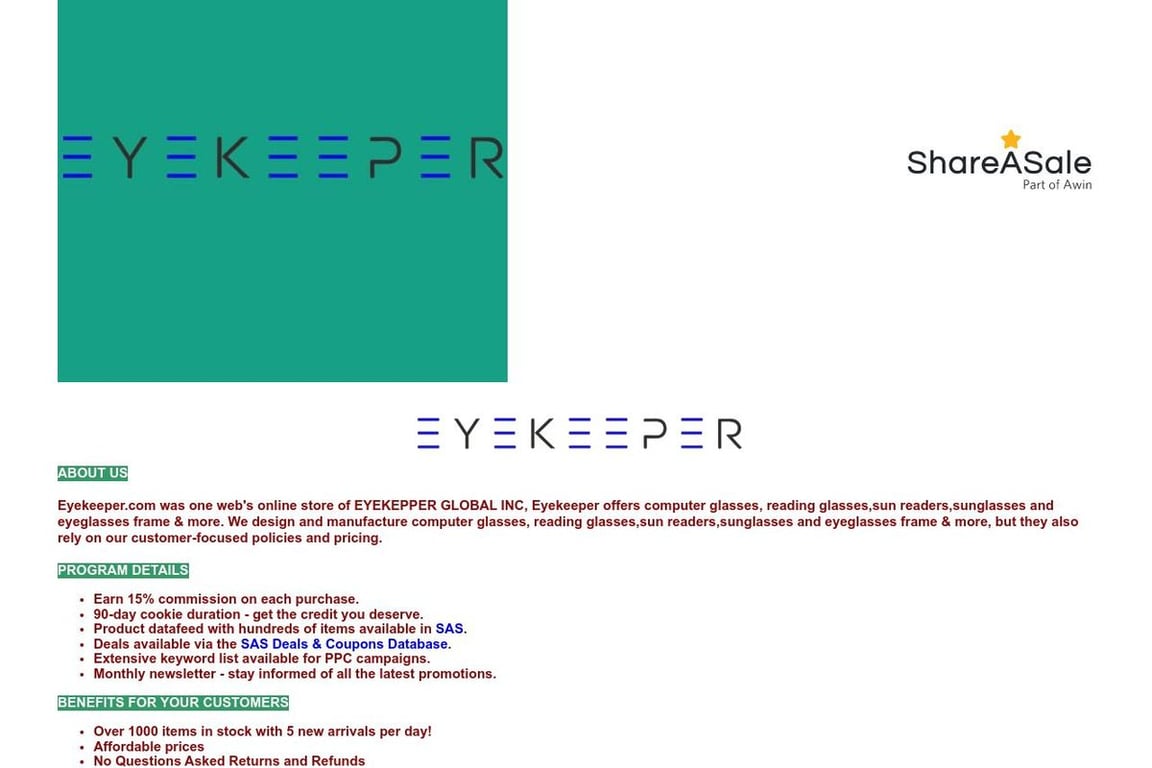 Eye Keeper Affiliate Program: Everything You Need to Know (2025)