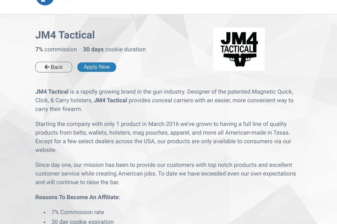 JM4 Tactical Affiliate Program: Everything You Need to Know (2024)