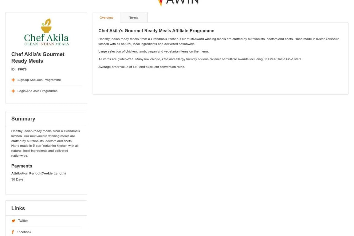 Chef Akila's Gourmet Ready Meals Affiliate Program: Everything You Need ...